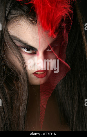 Fantasy Portrait of a Young Girl - Distorted Image Stock Photo - Alamy