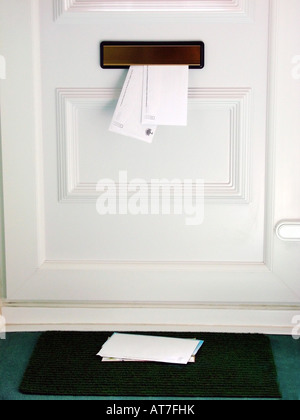 Letters Coming Through a Letterbox Stock Photo - Alamy