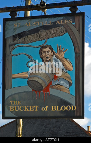 the "bucket of blood " pub at phillack near hayle in cornwall, uk Stock ...
