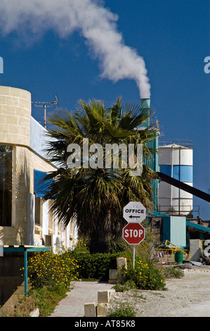 Pollution cement factory Malta Stock Photo - Alamy