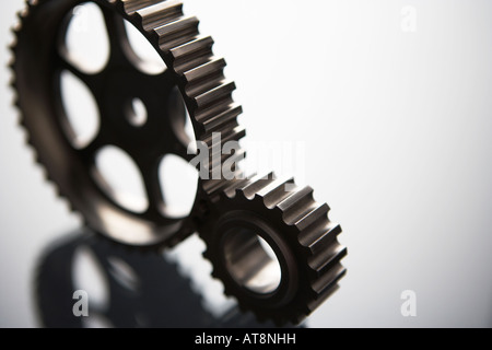 cogs metal machine time steam engine transport Stock Photo - Alamy