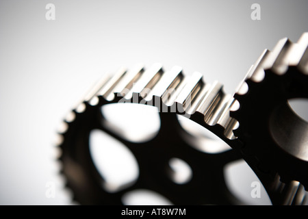cogs metal machine time steam engine transport Stock Photo - Alamy