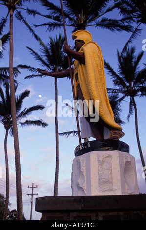 Statue of King Kamehameha I in Kapaau on Big Island, Hawaii, USA Stock ...