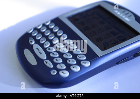 Blackberry portable handheld communication device with pencil Stock ...