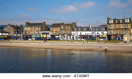 Helensburgh beach and promenade, Scotland Stock Photo - Alamy