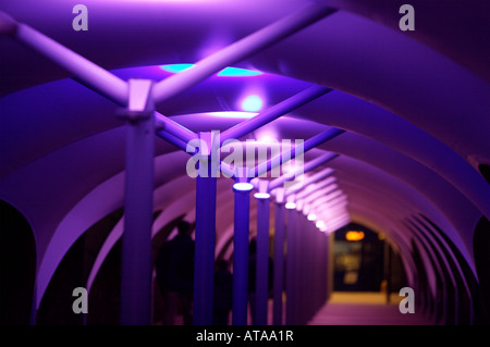 The Walkway that leads to and from the O2 Arena in London Stock Photo ...