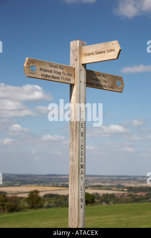 Ridgeway Signpost on Dunstable Downs Stock Photo - Alamy
