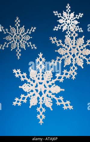 christmas holidays winter decorations against silver glittering ...