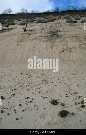 Small and large rocks at the base of a large sand dune Stock Photo - Alamy
