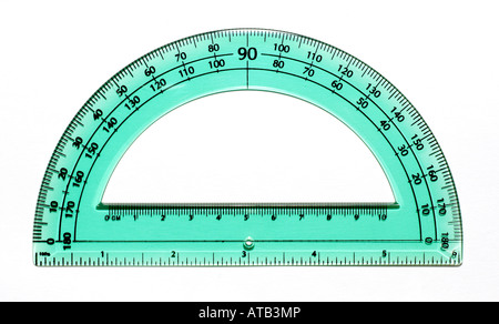 clear Plastic Measuring devices protractor protractors Stock Photo - Alamy