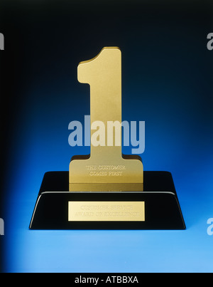 Customer Service Trophy - Award for Best Support and Assistance Stock ...