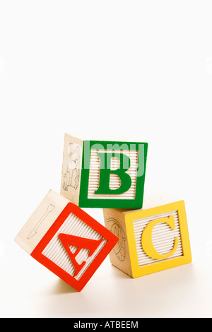 ABC Alphabet blocks stacked together Stock Photo - Alamy