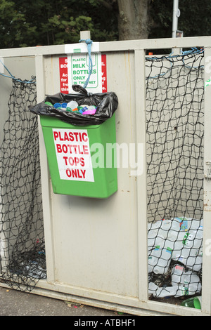 Recycle bin containers to separate materials (Malta Stock Photo - Alamy