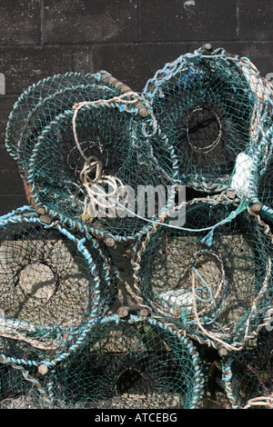 Stack of lobster nets Hastings, East Sussex, England Stock Photo - Alamy