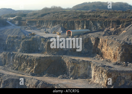 quarry south cornelly porthcawl south wales Stock Photo - Alamy