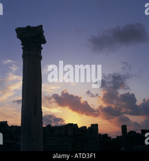Columns at the ancient archaeological site of Curium in Cyprus Stock ...