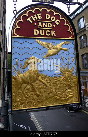 dog and duck pub sign Stock Photo - Alamy