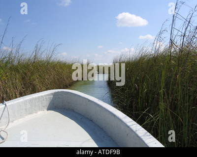 view from boat mayan canal sian kaan nature reserve quintana roo ...