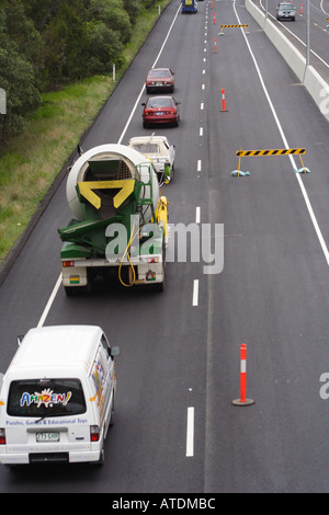 NEW ROADWORK SUNSHINE COAST QUEENSLAND Stock Photo - Alamy