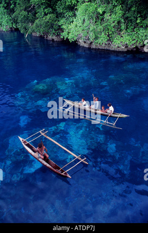 Canoes, Papua New Guinea Stock Photo - Alamy