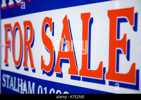 Housing Property Market / A Property Hoarding Board,displaying a "Sold ...