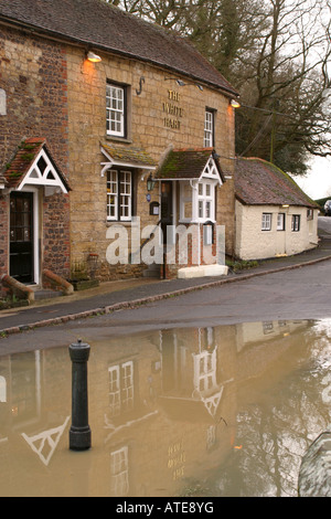 The White Hart Public House at Stopham. Near Pulborough. West Sussex ...