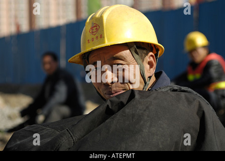 Portrait of a construction worker, Beijing, China Stock Photo - Alamy