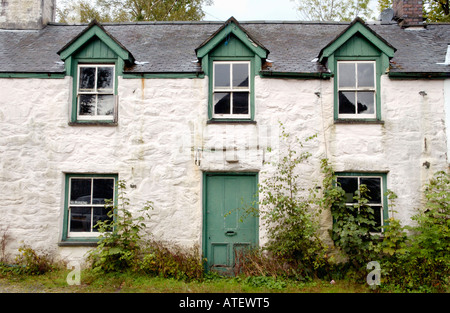 Traditional stone cottage with Welsh slate roof at Llanfihangel-Y ...