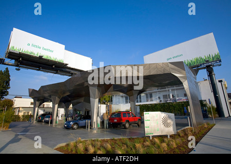 Helios House, BP "Green" gas station,Olympic and Robertson, Los Stock ...