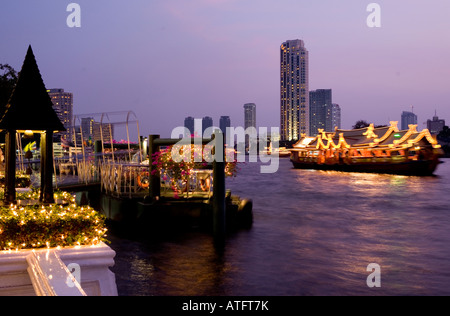 Sunset over Bangkok and the Chao Phraya River, Thailand Stock Photo - Alamy
