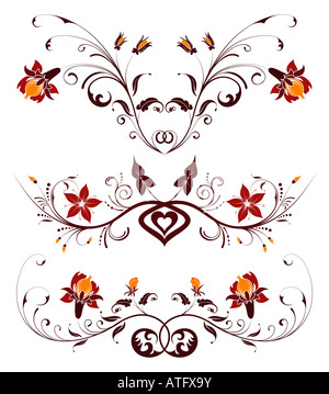 Collect flower background Stock Photo - Alamy