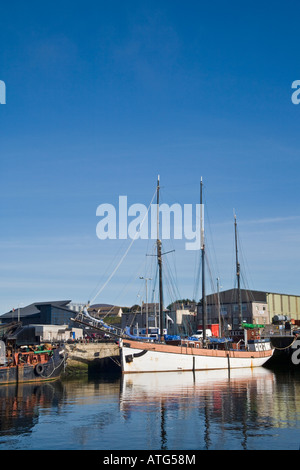 Buckie Harbour Moray Coast Scotland moored offshore wind turbine ...