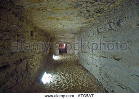 entrance of a rock cut tomb near the Mortuary Temple of Hatshepsut in ...