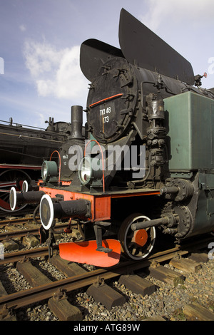 Steam engine locomotive Tkt 48 Stock Photo - Alamy