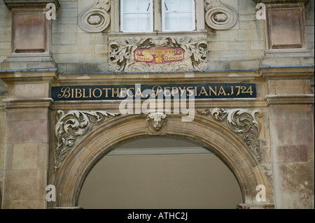 Pepys Library at Magdalene College in Cambridge UK March 2007 Stock ...