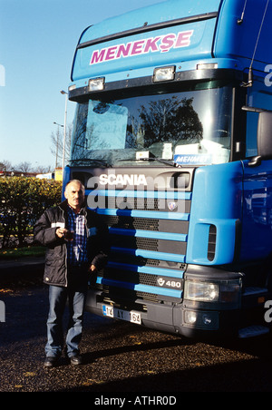 Long distance lorry driver Turkish Stock Photo - Alamy