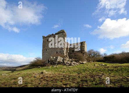 Arnside Tower, 13th.-14th. Century pele tower. Arnside, Cumbria ...