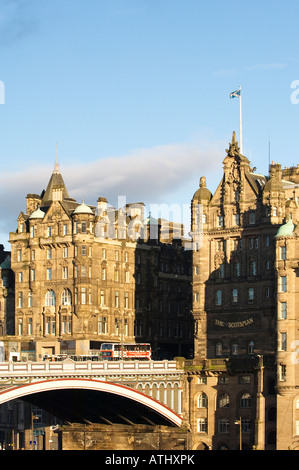 Classic stone buildings in Edinburgh with historic architecture ...