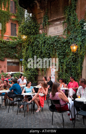 Cafe, Via della Pace, Rome, Italy Stock Photo - Alamy