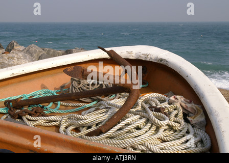 Fishing boat Beesands Devon England Stock Photo - Alamy