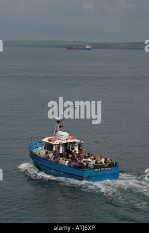 'Dale Princess' boat ferrying people from Skomer island Wales Stock ...
