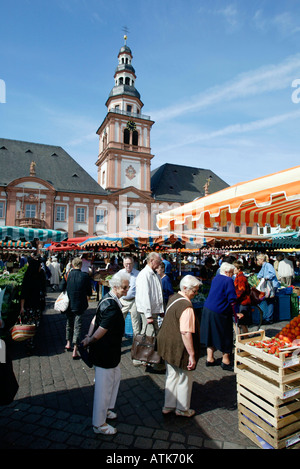 Market / Mannheim / Markt Stock Photo - Alamy