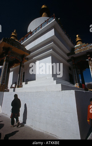 Circumambulation around a monastery in Bhutan Stock Photo - Alamy