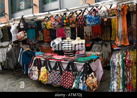 Clothes stall at Camden Market London England UK Stock Photo - Alamy
