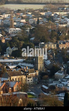 Dursley center in snow Stock Photo - Alamy
