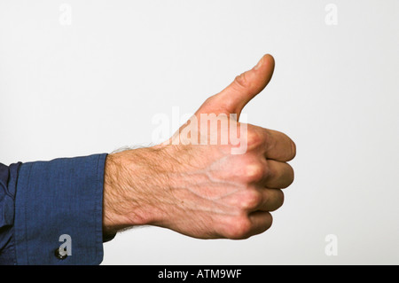 Hand signs, Handzeichen Stock Photo - Alamy