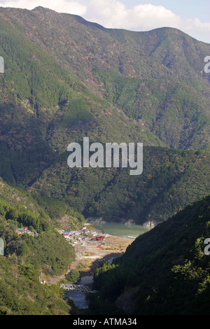Japanese valley in the Kumano new world heritage park Wakayama Kansai ...