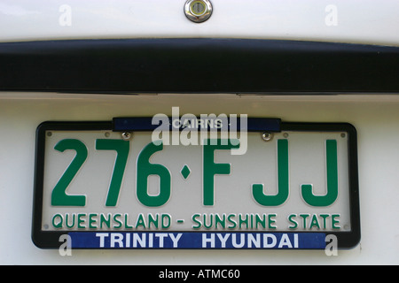 Car number plate Queensland Australia Stock Photo - Alamy