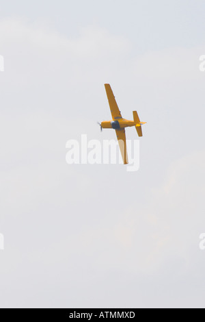 Slingsby T67 Firefly trainer aircraft flying display at Rougham airshow ...