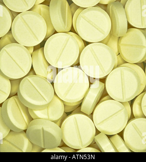 Pile of round colorful tablets close-up, texture background. Heap of ...
